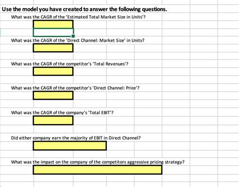 Solved A Use The Model You Have Created To Answer The Chegg