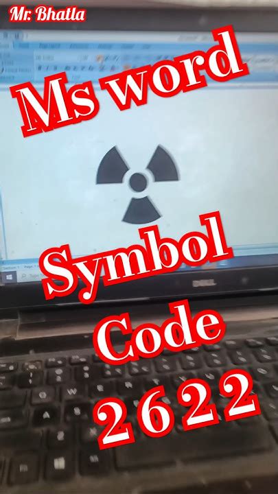 Ms Word Symbol Code 2622 Shortsfeed Mswordcomputer Words Msword