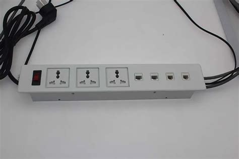 Office Furniture Flip Up Tabletop Power Outlets For Meeting Room Table Power Strip Recessed