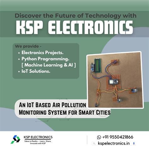 An Iot Based Air Pollution Monitoring System For Smart Cities Ksp Electronics