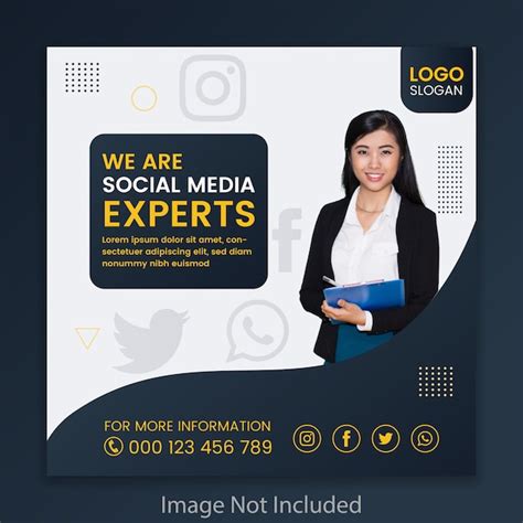 Premium Vector Social Media Expert Banner Design Templates