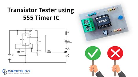 555 Capacitance Tester Circuit Diagram
