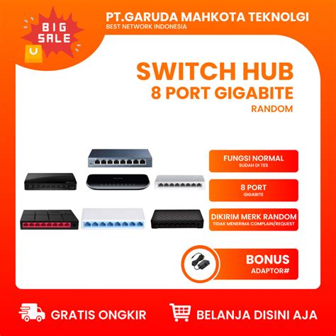 Ethernet Hub Switch 8 Ports 10 100 1000mbps Gigabit Ethernet Switch 5 12v Support For Ethernet