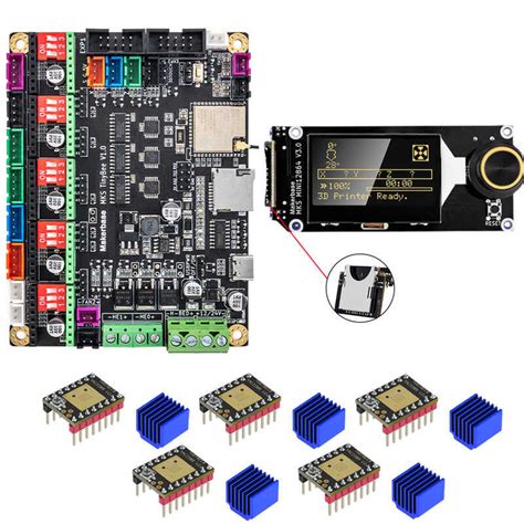 3d Printer Parts S Tinybee Motherboard Control Board Esp32 Fit Mini12864 3d Touch Wifi Control