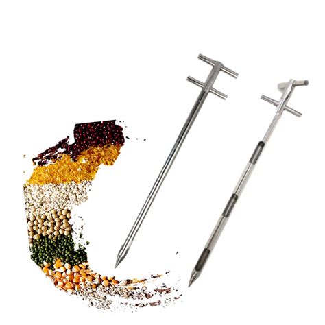 Stainless Steel Grains Powder Sampler Double Layer Rotary Powder