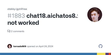 Not Worked · Issue 1883 · Xtekkygpt4free · Github