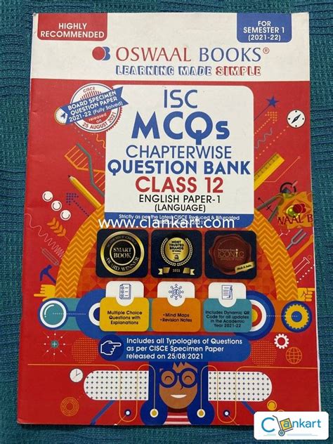 Buy Oswaal ISC MCQs Chapterwise Question Bank Class English Paper Language Book For
