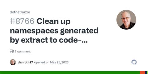 Clean Up Namespaces Generated By Extract To Code Behind Gesture · Issue