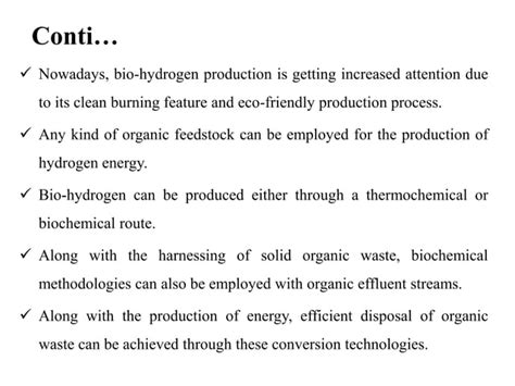 Biohydrogen Production Pptx Agriculture Industries