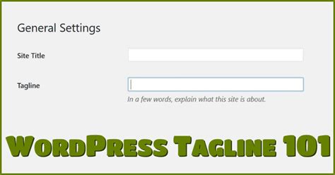 How To Write Better Wordpress Taglines And How To Use Them Business Cookhouse