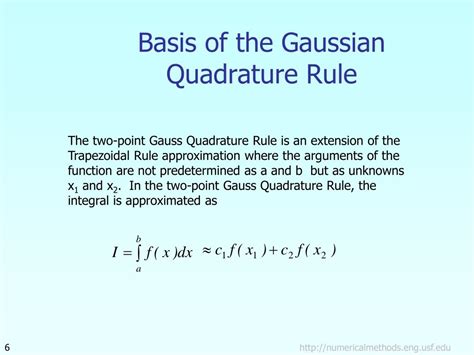 Ppt Gauss Quadrature Rule Of Integration Powerpoint Presentation