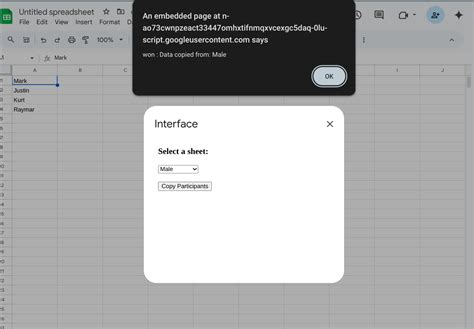 Google Sheets Using A Gs Function With An Input From A Selection In
