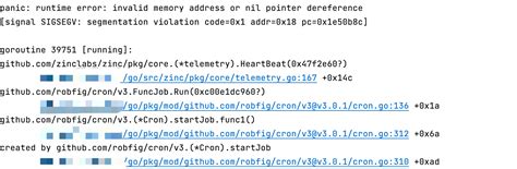 An Error Of “panic Runtime Error Invalid Memory Address Or Nil