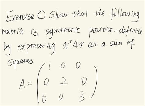 Solved Exercise Show That The Following Matrix Is Chegg