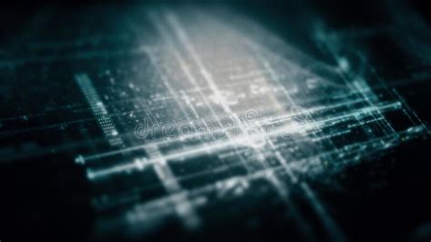 Advance Data Matrix Cyber Environment Display Stock Illustration