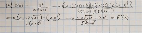 Having Trouble With The Quotient Rule Should I Avoid Simplifying