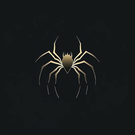 Simple Spider Logo Design Premium Ai Generated Image