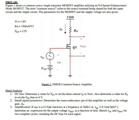 Solved Figure Shows A Common Source Single Transistor Chegg Com