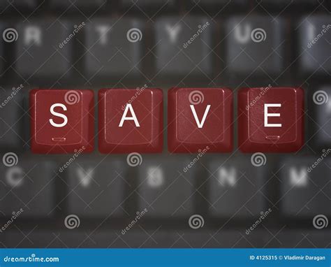SAVE Keys On Computer Keyboard Stock Image Image Of Payment Saving
