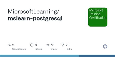 Issues · Microsoftlearningmslearn Postgresql · Github