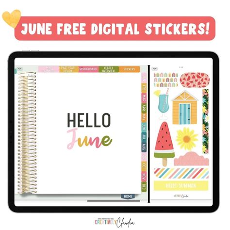 Plan With Me June 2023 Digital Planning Creatively Claudia