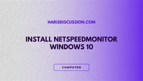 Cara Install Netspeedmonitor Windows 10 Haris Discussion