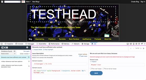 Testhead Taking An Axe To It Starting Accessibility Tooling Cnc2018
