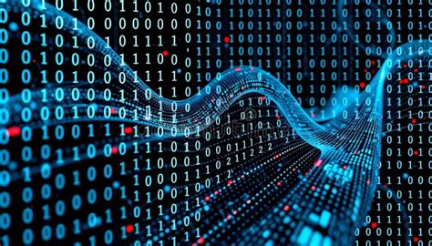 Binary Code Stream Digital Data Technology And Information Flow Abstract Concept Generative Ai