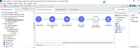 how to color excel file using mulesoft