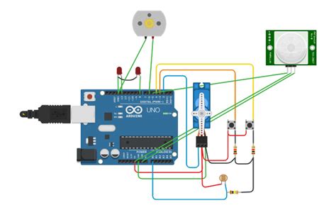 Circuit Design Ldrservoพี พูลสนาม เลขที่ 01 Tinkercad
