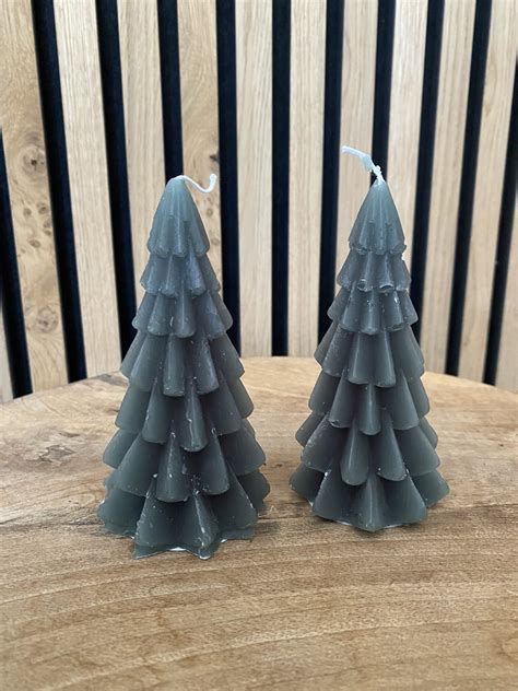 Kerstboom Kaars Klein Donker Groen Dehuiswinkelnl