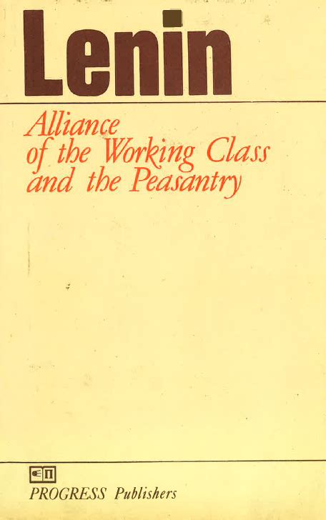 Alliance Of The Working Class And The Peasantry Mehring Books Australia