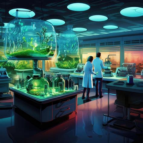 Researchers In A Hightech Lab Working On Cuttingedge Projects Stock Image Image Of Medical