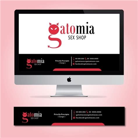 Gato Mia Sex Shop Criação De Logo E Cartao De Visita Para Outros