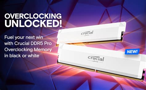 Crucial Pro 32gb Ddr5 Ram Kit 2x16gb Cl36 6000mhz Overclocking Desktop Gaming Memory Intel