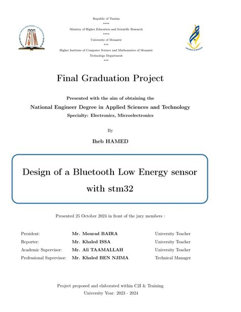 Iheb Hamed On Linkedin Graduation Engineering Embeddedsystems Iot Ble Stm32