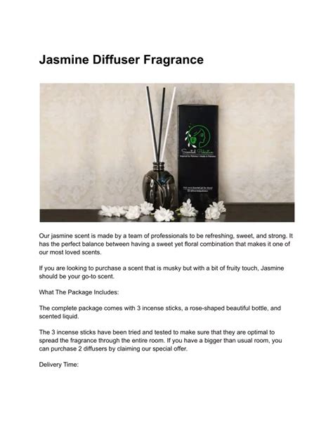 Ppt Jasmine Diffuser Fragrance Powerpoint Presentation Free Download Ppt Jasmine Diffuser Fragrance Powerpoint Presentation Free Download