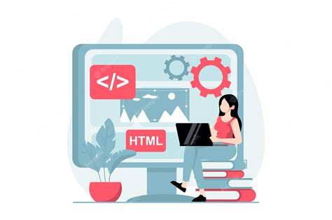 Premium Vector Web Development Concept With People Scene In Flat