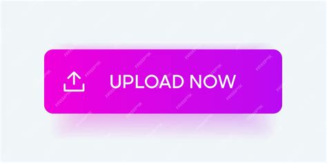 Premium Vector 3d Upload Button Icon Uploading Icon Up Arrow Bottom Side Symbol Click Here