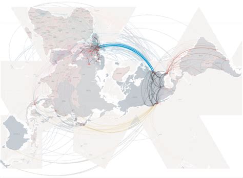 Global Internet Map 2012 The World S Highest Capacity Routes Connect Download Scientific