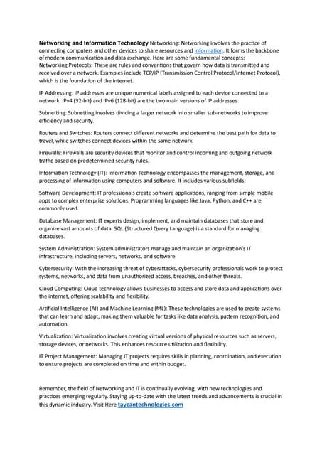 Information Technology Shaping The Futurepdf