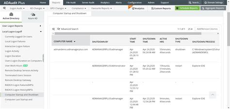 How To Get Last Boot Time Of Remote Computers Using Powershell Manageengine Adaudit Plus
