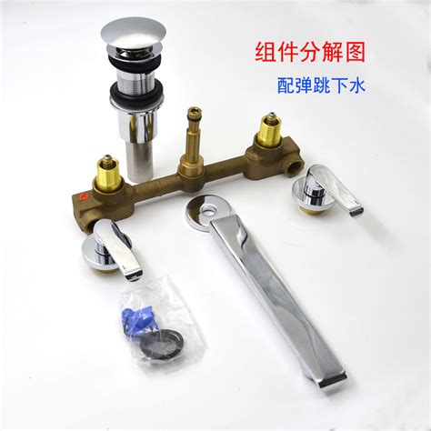 科勒入墙式台盆水龙头k 97359t B4 Cp Tt艾非双把墙出水龙头 虎窝淘