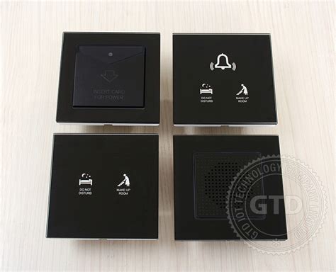 Tempered Glass Hotel Touch Switch Newest Rs485 Modbus Touch Doorbell System Light Touch