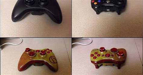 Before And After Of My Attempt At A Borderlands Controller For My Wife