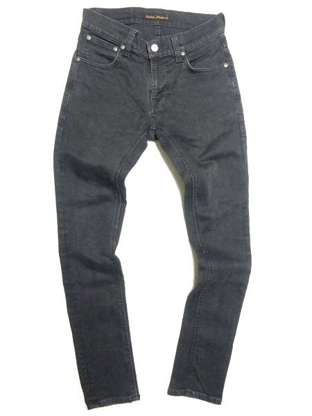 やや傷や汚れありNudie JeansTight Terry Deep BlackブラックデニムパンツW ヌーディージーンズスキニーデニムパンツ黒タイトスリムの落札情報詳細