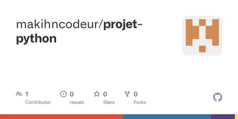 Github Makihncodeurprojet Python
