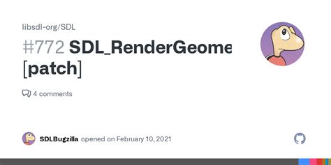 Sdl Rendergeometry Patch Issue Libsdl Org Sdl Github