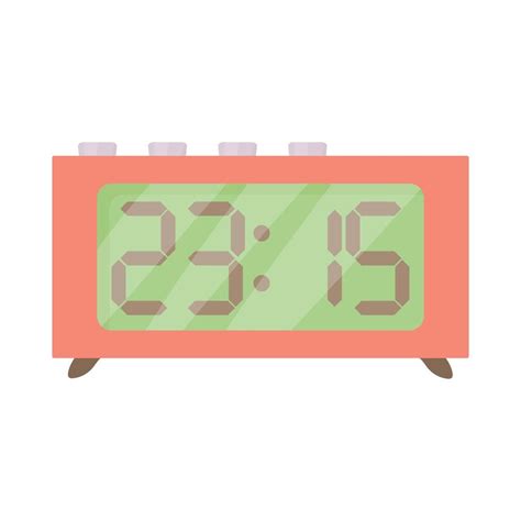 Retro Digital Table Clock Icon Cartoon Style 14600967 Vector Art At Vecteezy