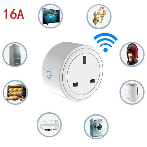 16A Smart Socket UK Plug Smart WIFI Plug Socket Power Switch APP Remote Control Timer Shopee